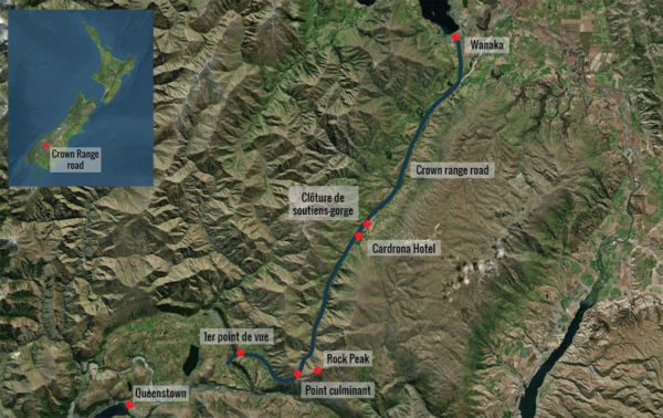 Cardrona - Crown Range : plus haute route de Nouvelle-Zélande