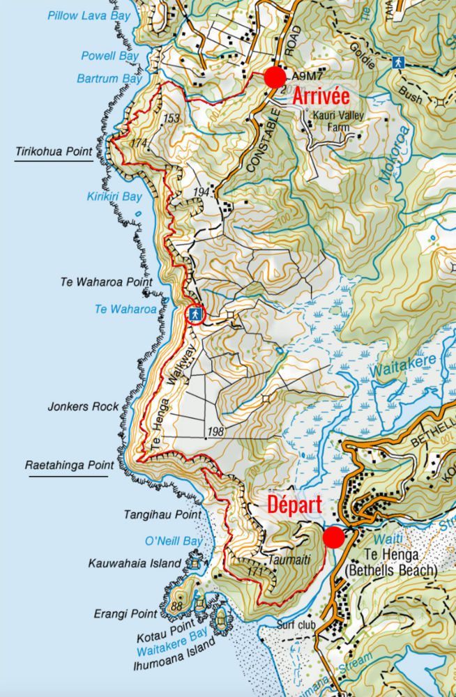 Waitakere Ranges - Guide des randonnées et plages : Piha beach...